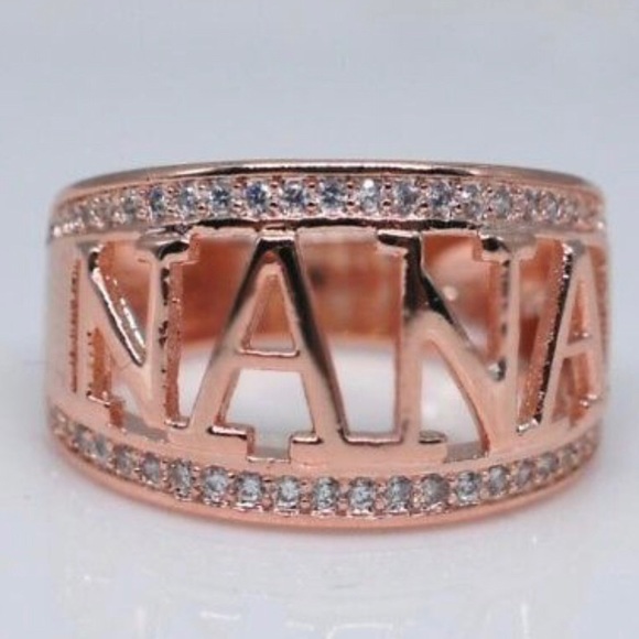 Jewelry | Rose Gold Colored Silver Nana Ring | Poshmark